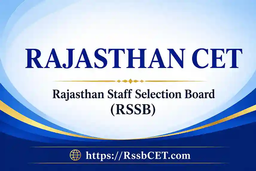 Rajasthan CET 2026: RSSB Common Eligibility Test 12th & Graduation ...